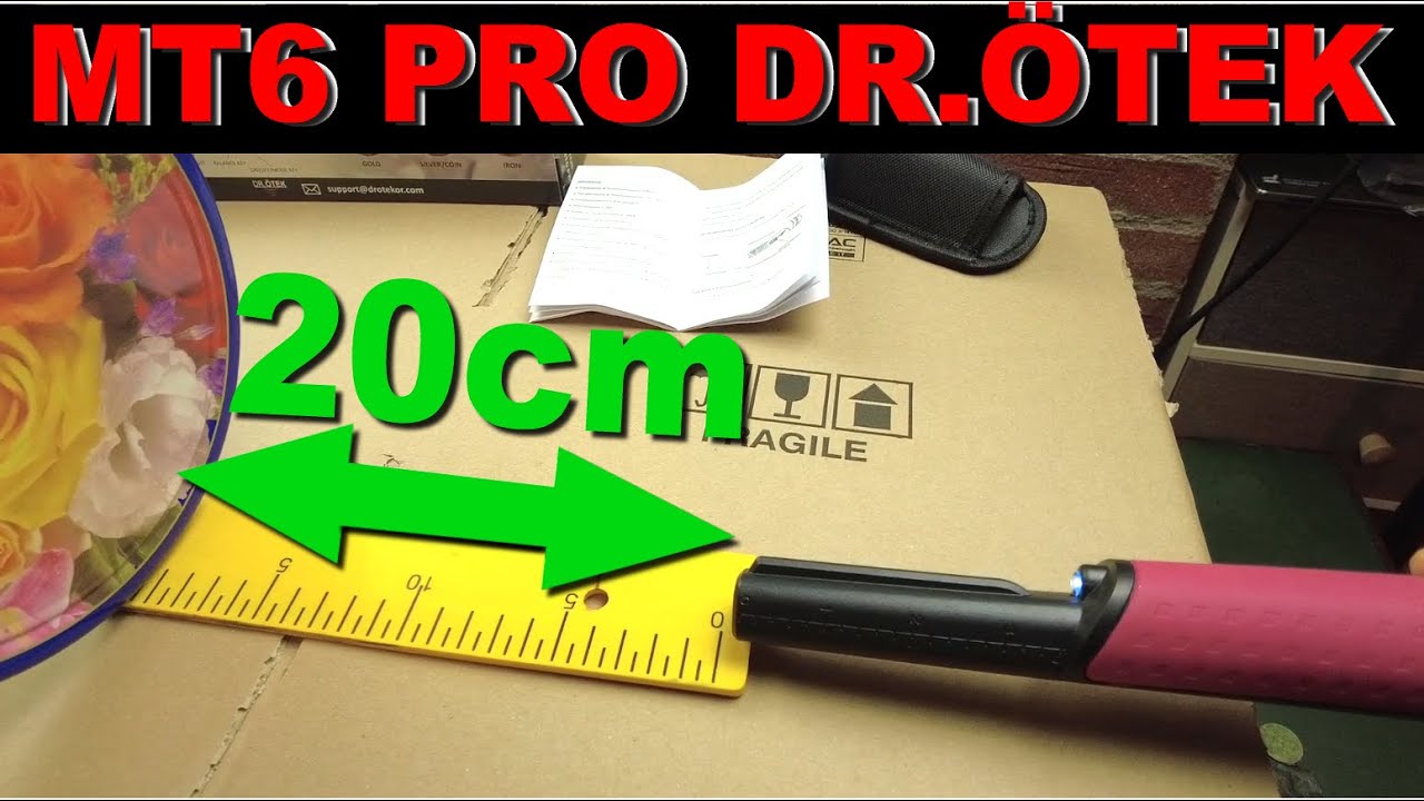 Nuovo Pinpointer MT6 PRO DR.ÖTEK - TEST 20CM - metal detector e ...