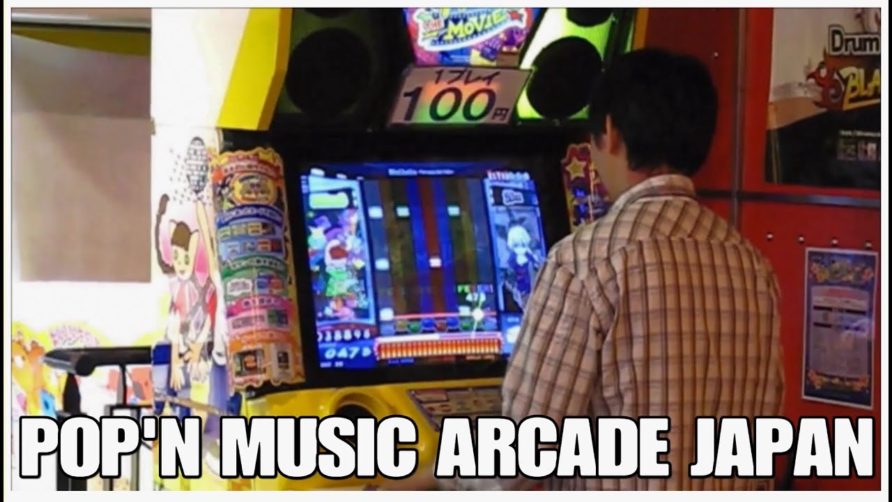 Rythem arcade games in Japan, Pop'n music - YouTube