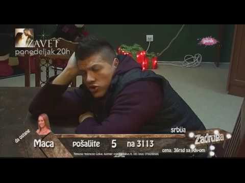 Zadruga - Prvi razgovor Kije i Slobe nakon prevare - prvi deo - 19.11.2017.