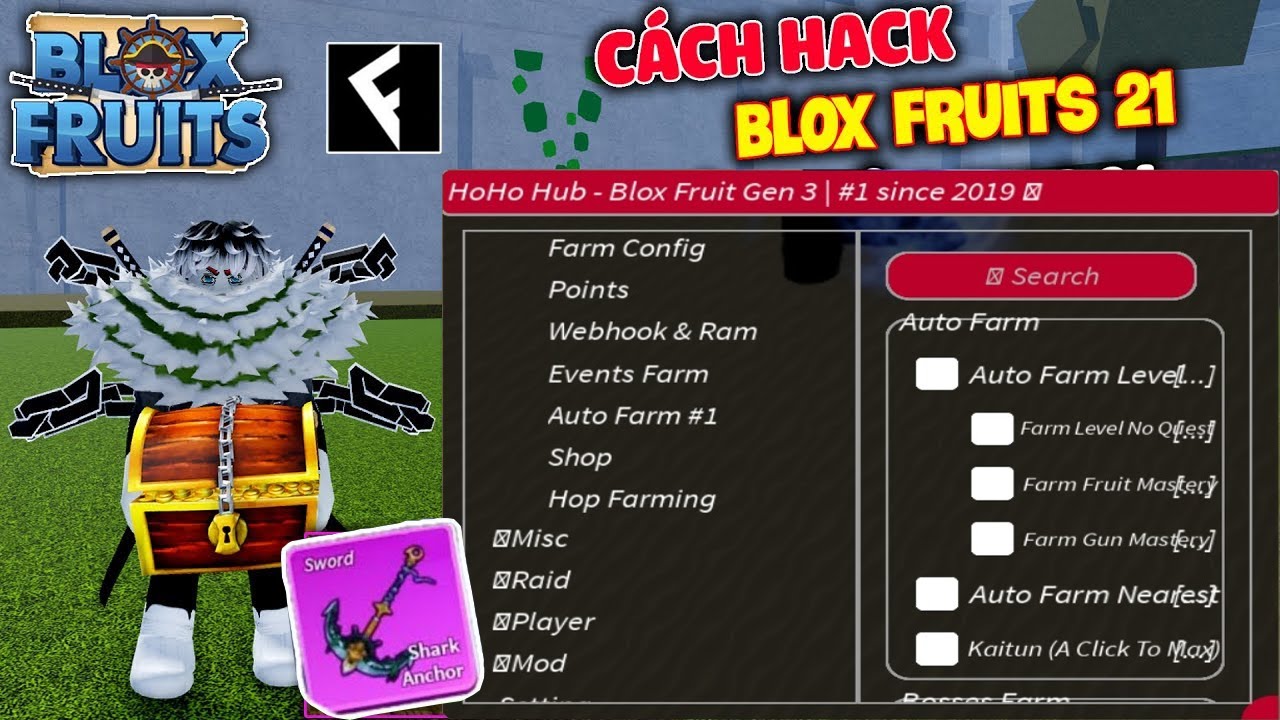 Cách GET KEY HOHO HUB V4 2024 I hack blox fruits update 21 trên điện ...