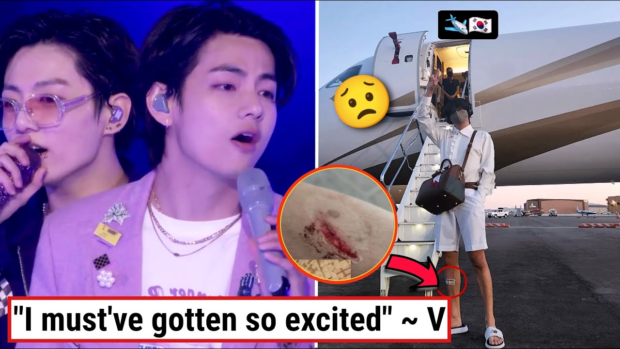 Taehyung Reveals his Leg INJURY During Concert, BTS Going back to South ...