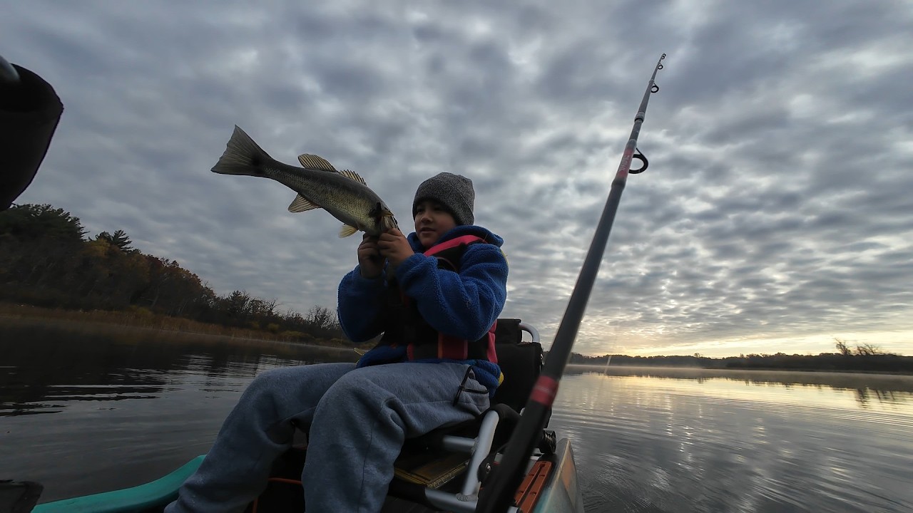 Fall Fishing East and West Graham lakes Michigan in November, Bass and ...