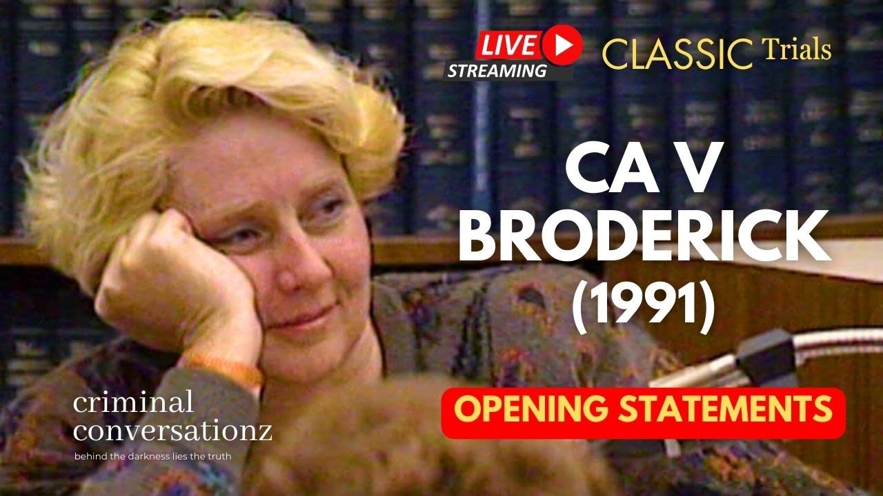 CA V BETTY BRODERICK (1991) via COURT TV - Opening Statements - YouTube