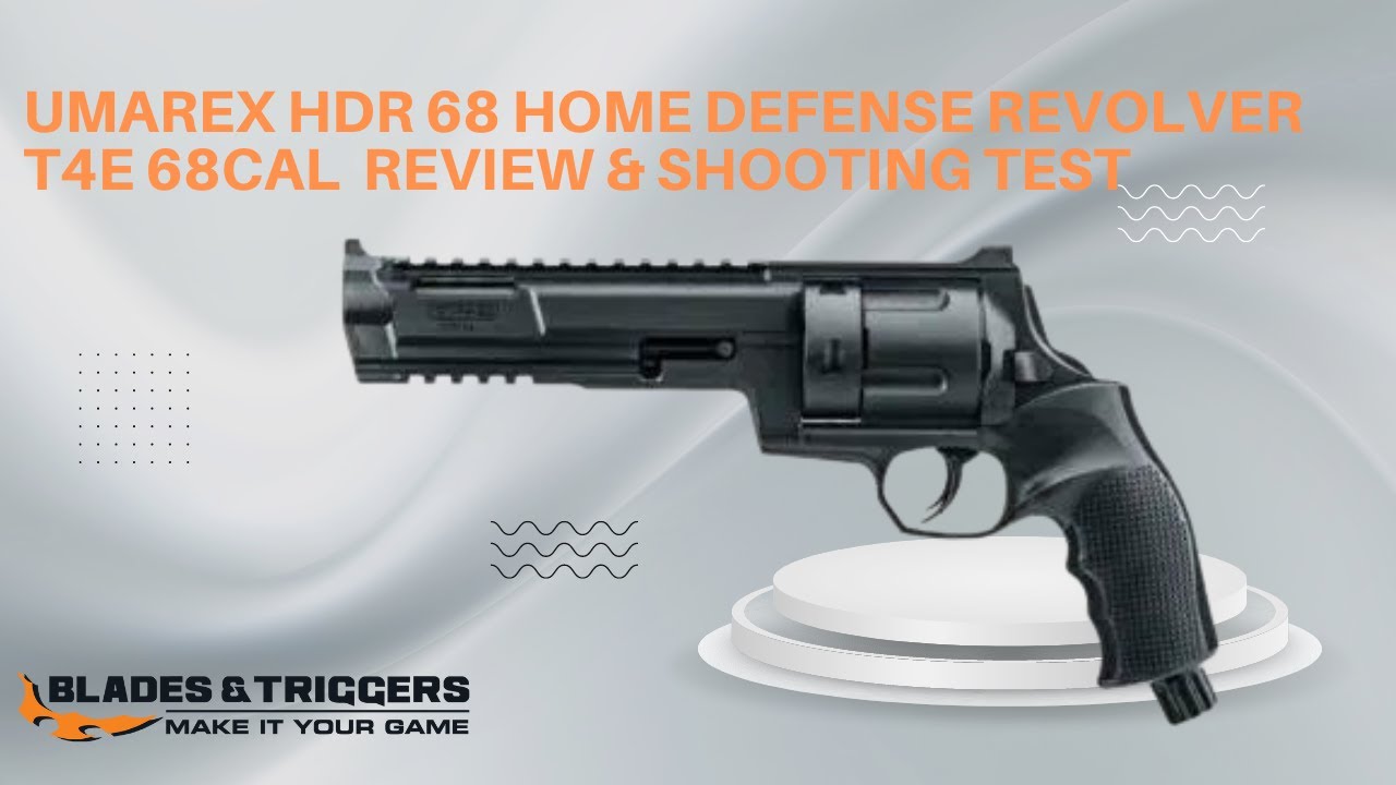 Umarex HDR 68 Home Defense Revolver T4E 68CAL Review & Shooting Test ...