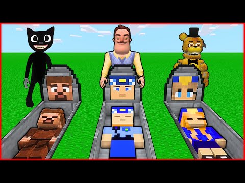 HELLO NEİGHBOR HERKESİ ÖLDÜRDÜ! 😱 - Minecraft