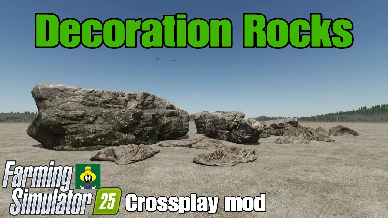 Decoration Rocks / FS25 crossplay mod - YouTube