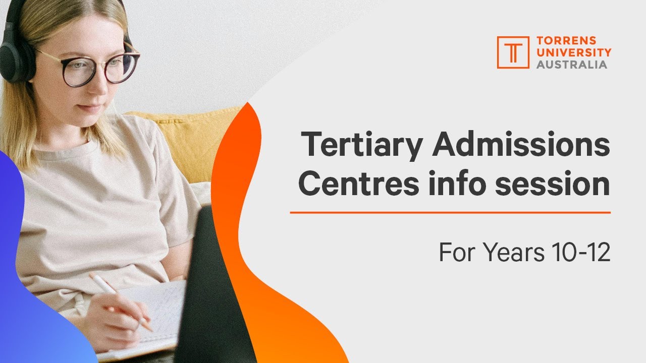 High School Tertiary Admissions Centres information session - YouTube