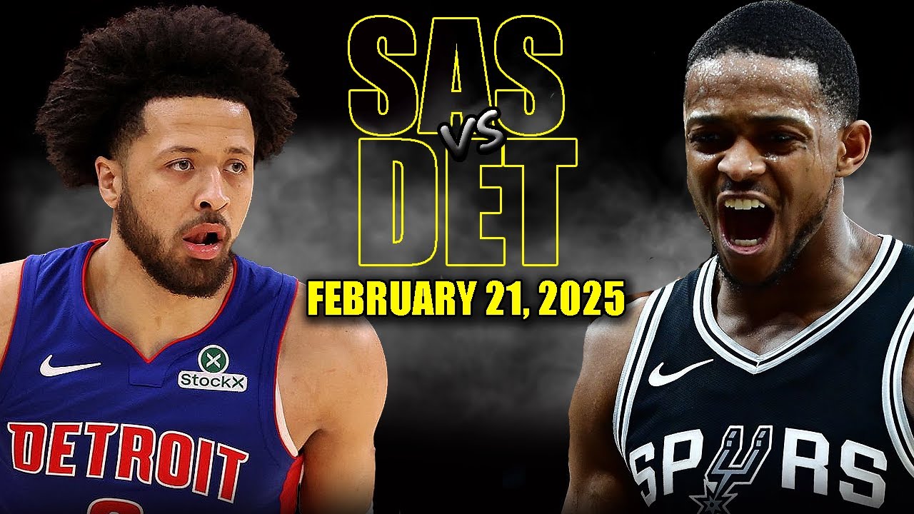 San Antonio Spurs vs Detroit Pistons Full Game Highlights - February 21 ...
