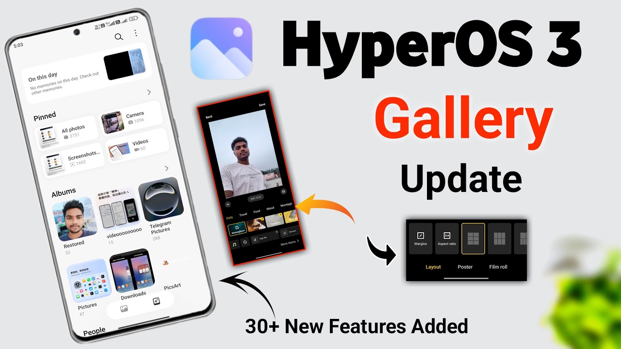 Xiaomi Hyperos 3 Gallery App New Update | New Category & Popular ...