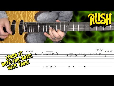 RUSH - YYZ - guitar solo lesson with tabs! 🎸 - YouTube