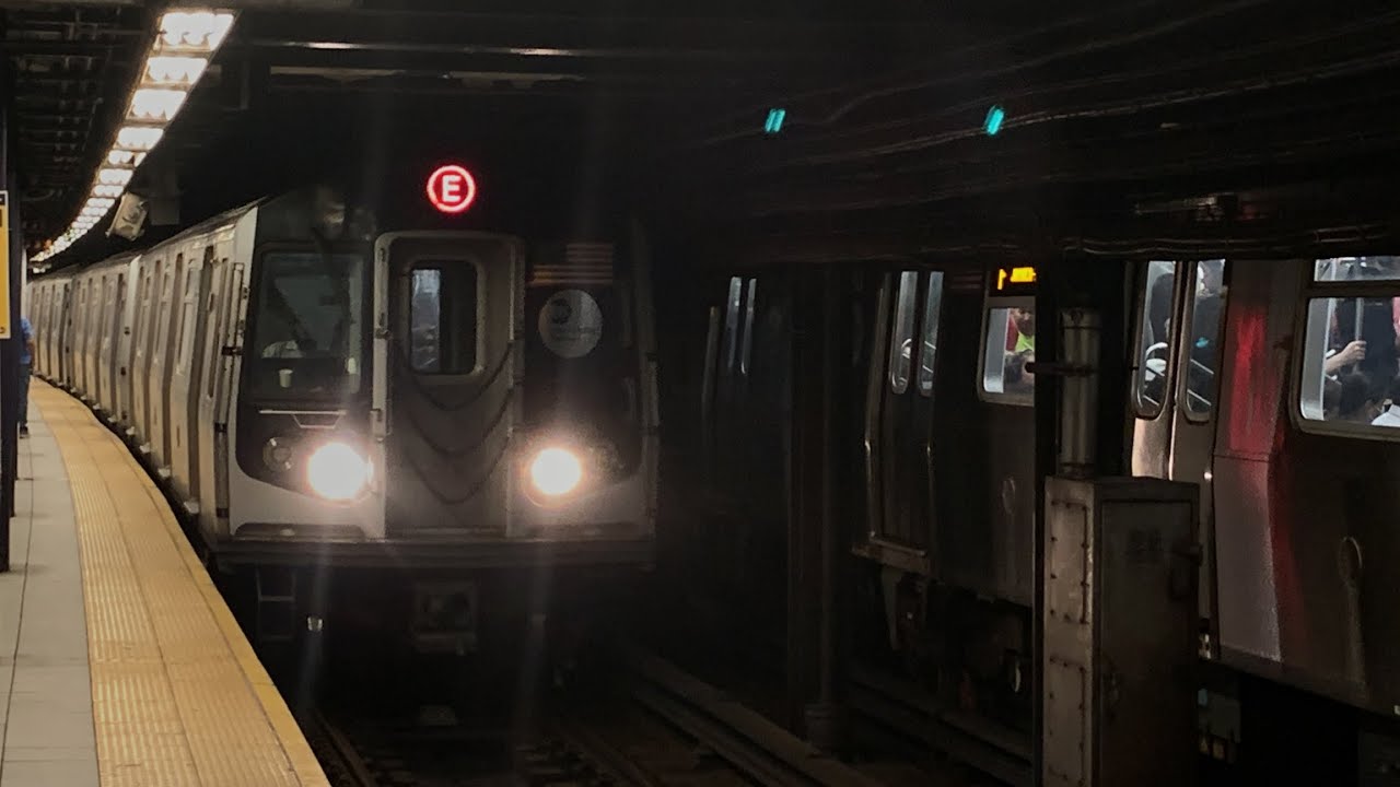MTA New York City Subway | (E/F/R) Train Action at Queens Plaza - YouTube