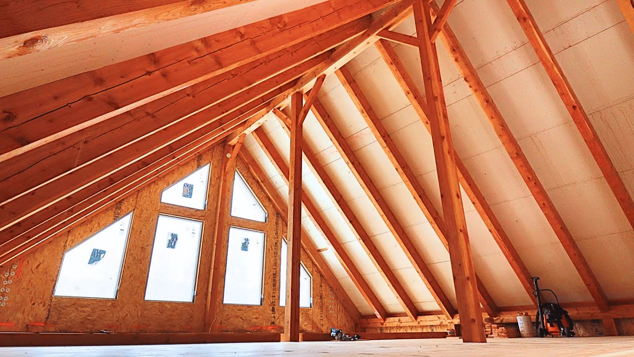 FULL TOUR! Beautiful Timber Frame Loft with Tongue & Groove Decking ...