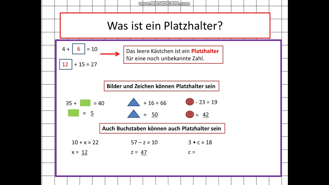 K1 Platzhalter und Variable - YouTube