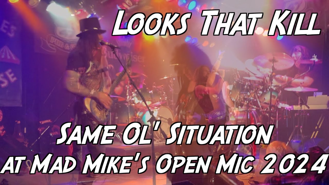 Looks That Kill - Motley Crue's Same Ol' Situation (at Mad Mike's Open Mic 2024) - YouTube