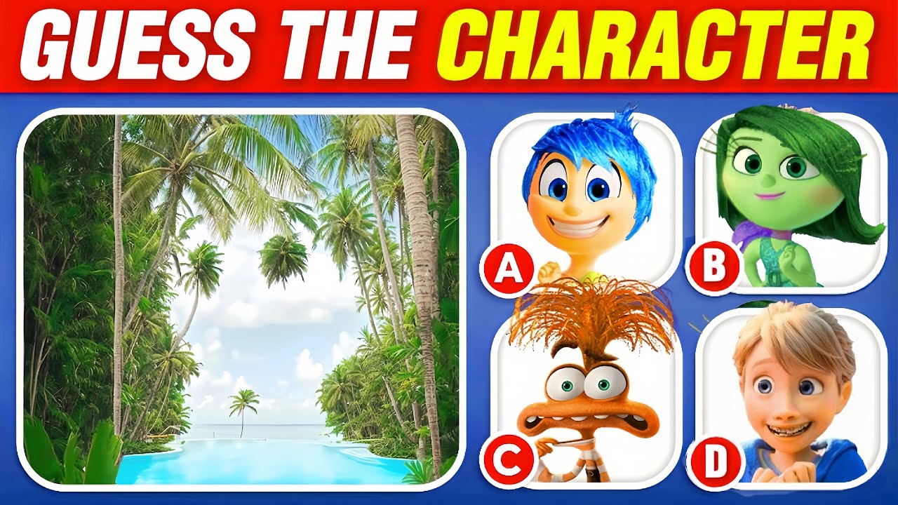 Guess the INSIDE OUT 2 Characters by ILLUSION 😁😭😱🤢😡 Squint Your Eyes ...