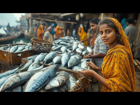Güney Hindistan'da İlk Günüm Körfez Kurutan Kasimedu Balık Pazarı 🇮🇳
