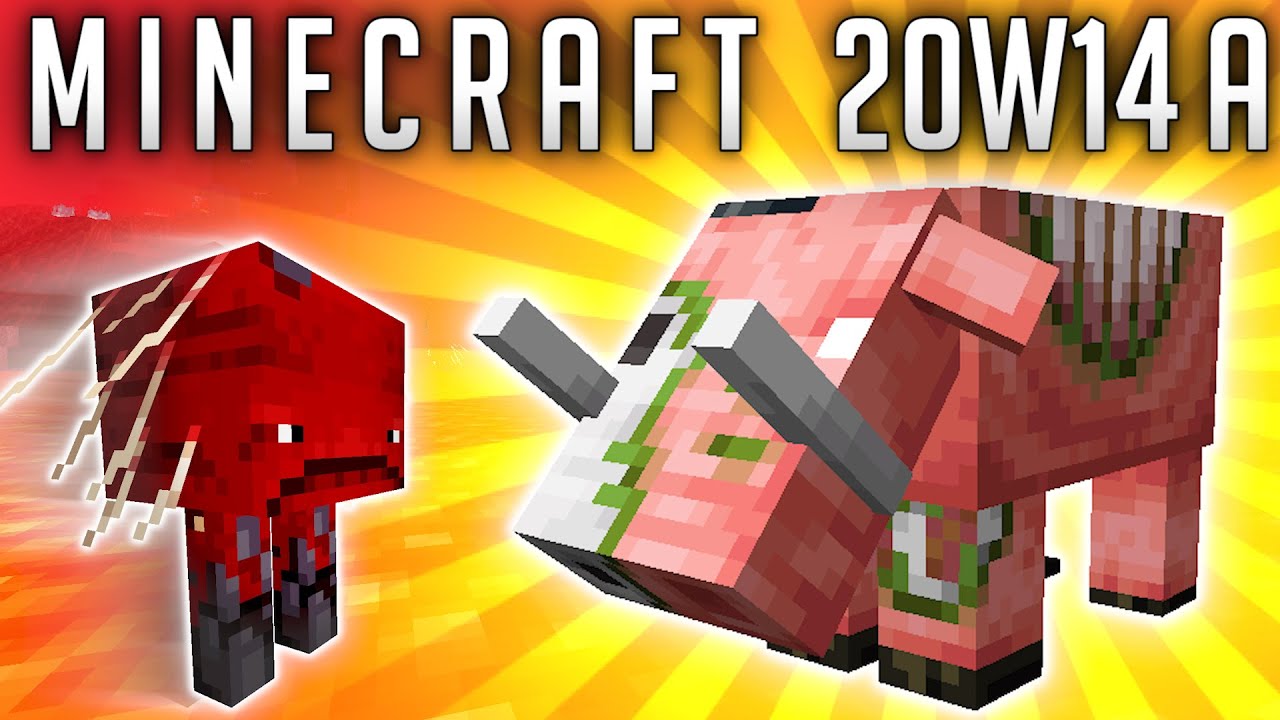 Minecraft Snapshot 20w14a : Nouveau Mob, Zoglin ! Strider Plus Rapide ...