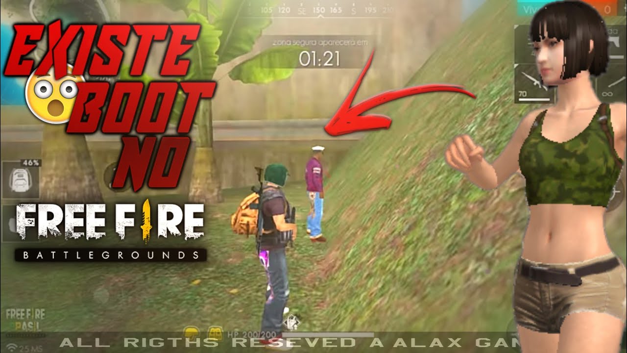 Tem boot no Free fire battlegrounds? - YouTube