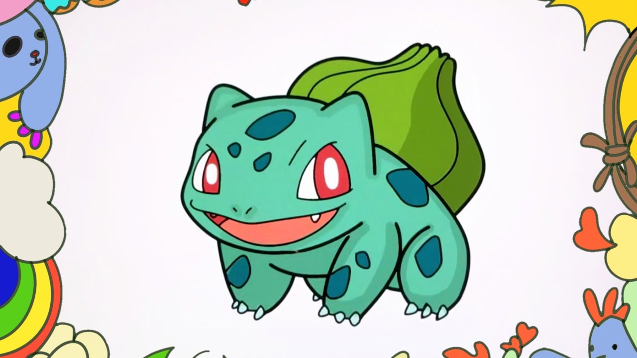 How to draw Bulbasaur - Pokemon - YouTube