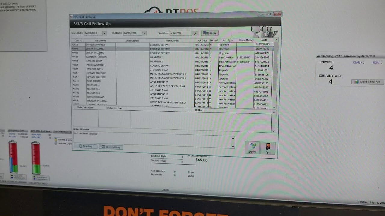 RTPOS 90 DAY CUSTOMER CALL BACK TRAINING - YouTube