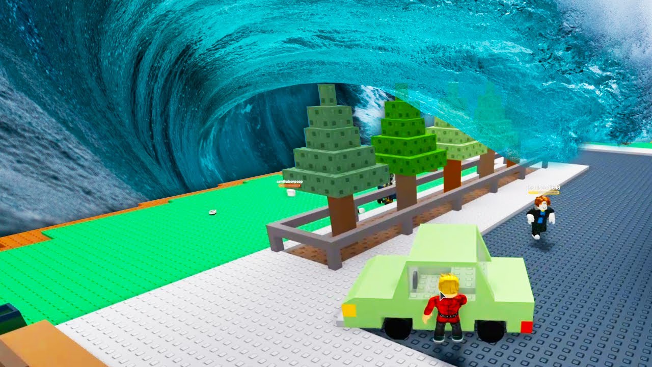 I Survived a TIDAL WAVE?! Natural Disaster Survival in Roblox! - YouTube