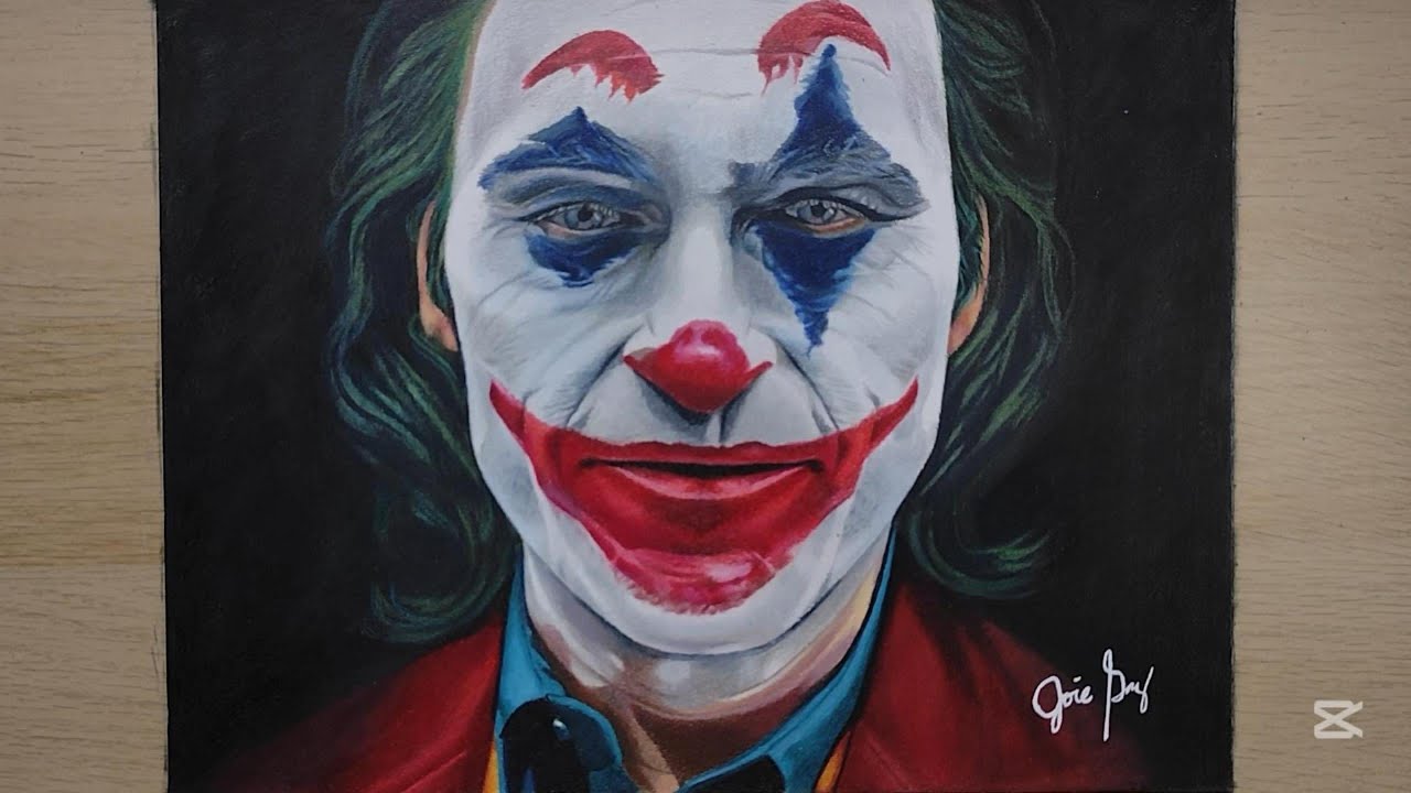 Joker (Joaquin Phoenix) Drawing in Timelapse - YouTube