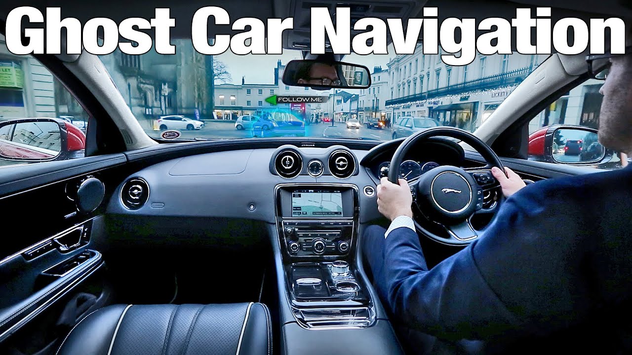 Virtual Windscreen & Ghost Car Navigation by Jaguar Land Rover - YouTube