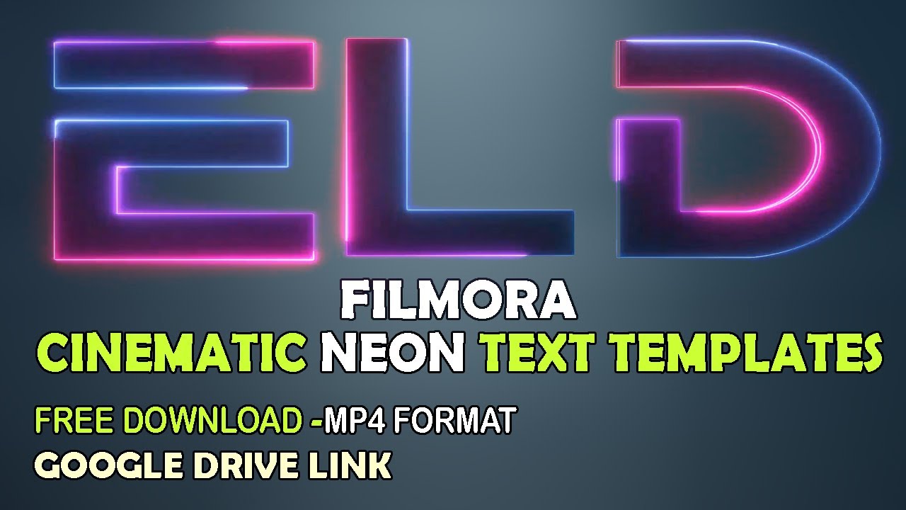 Filmora Neon Intro Tutorial || Free YouTube Channel Intro - YouTube
