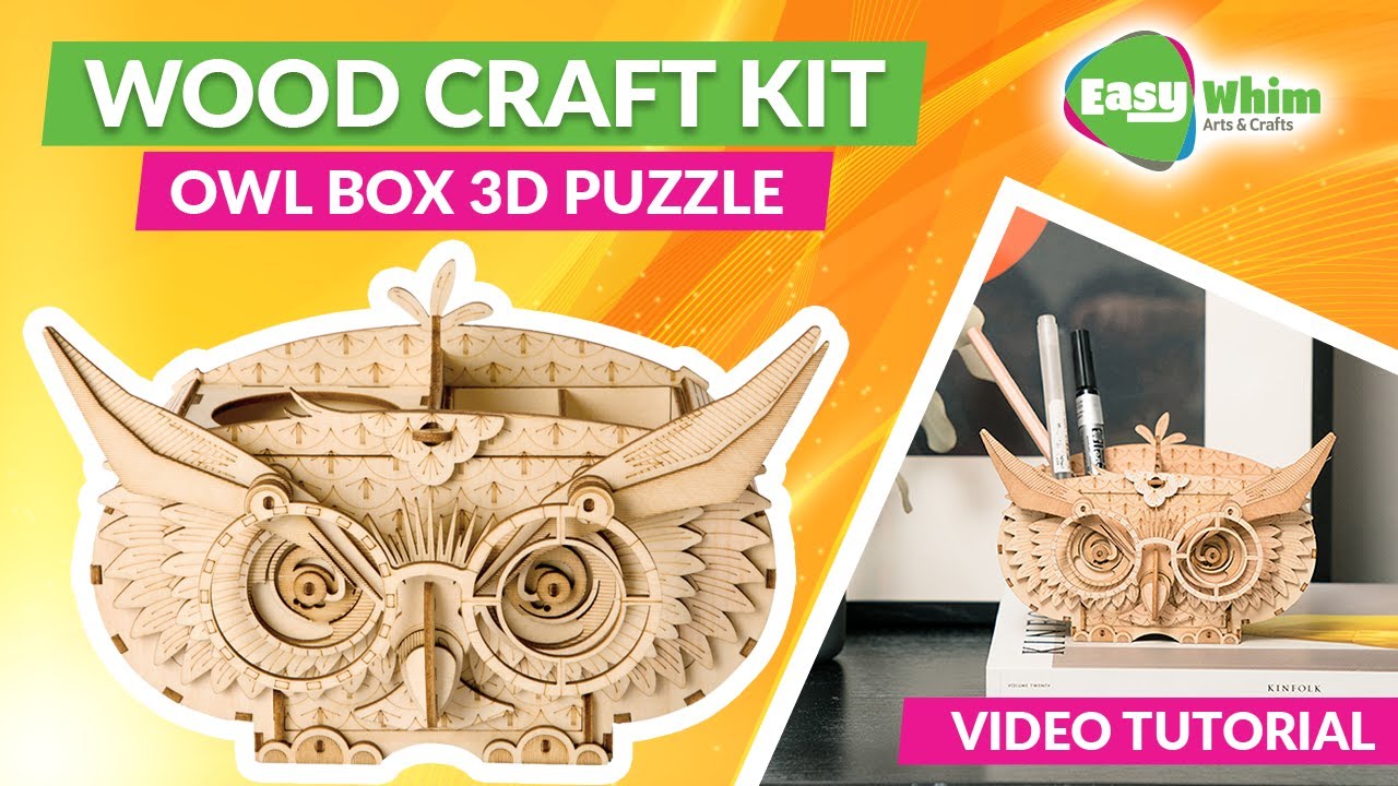 WOOD CRAFT KIT OWL BOX 3D PUZZLE TUTORIAL YouTube wood-craft-kit-owl-box-3d-puzzle-tutorial-youtube