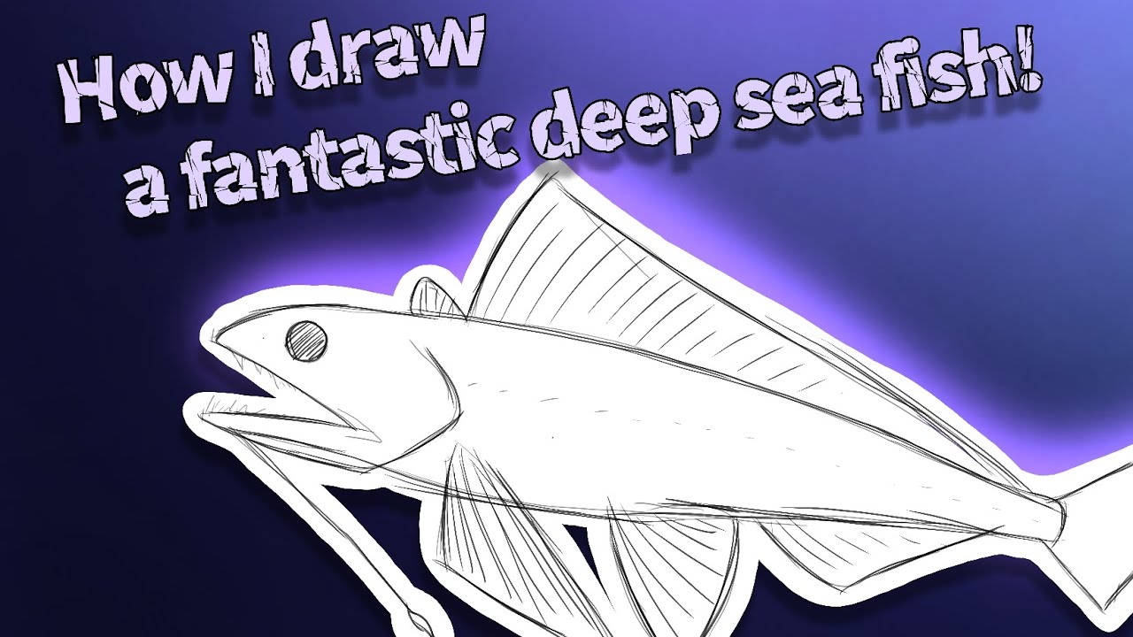 How I draw a FANTASTIC DEEP SEA fish in IbisPaint X! - YouTube