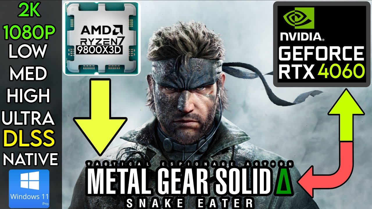 RTX 4060 | METAL GEAR SOLID Δ: SNAKE EATER | 2K & 1080P (ALL SETTINGS ...