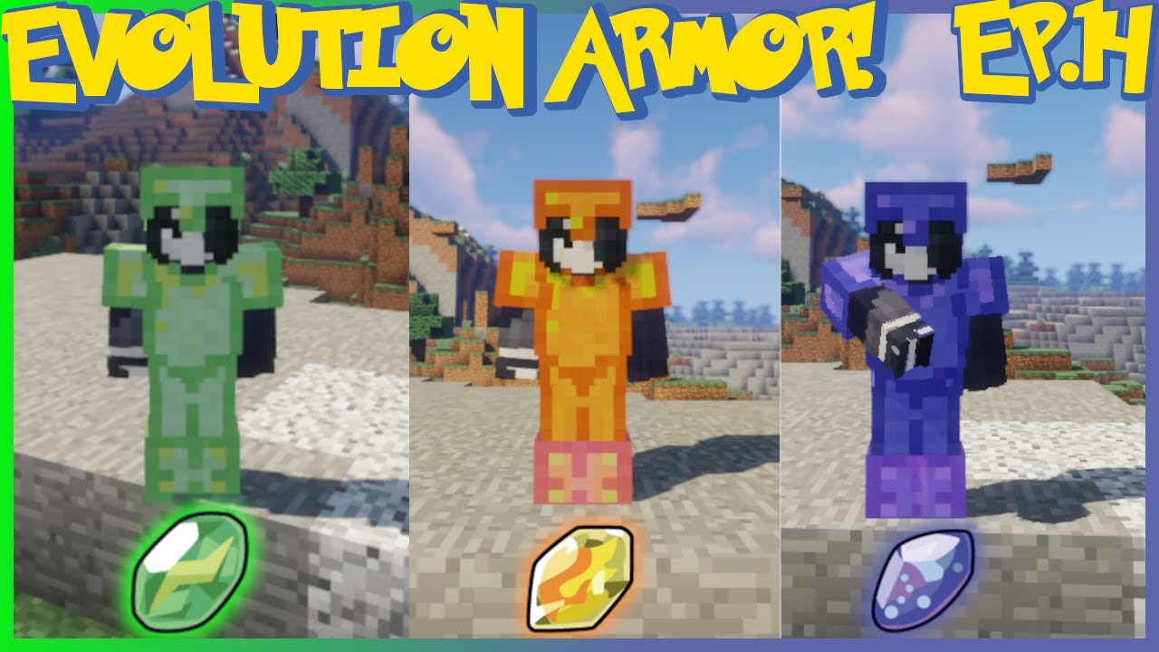 PIXELMON EPISODE 14: HOW TO GET ALL THE EVOLUTION ARMOR! - YouTube