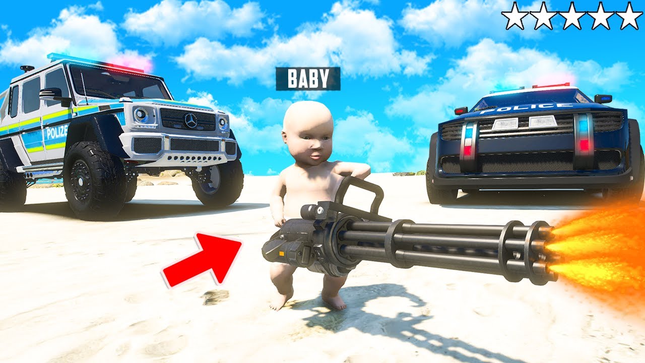 24 STUNDEN als BABY in GTA 5 RP! - YouTube