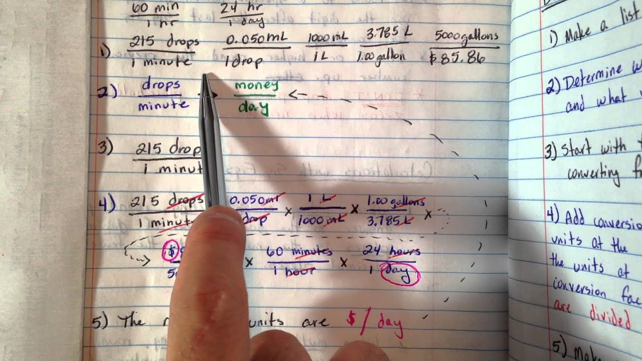 Interactive Notebook Pg. 4 - Dimensional Analysis - YouTube