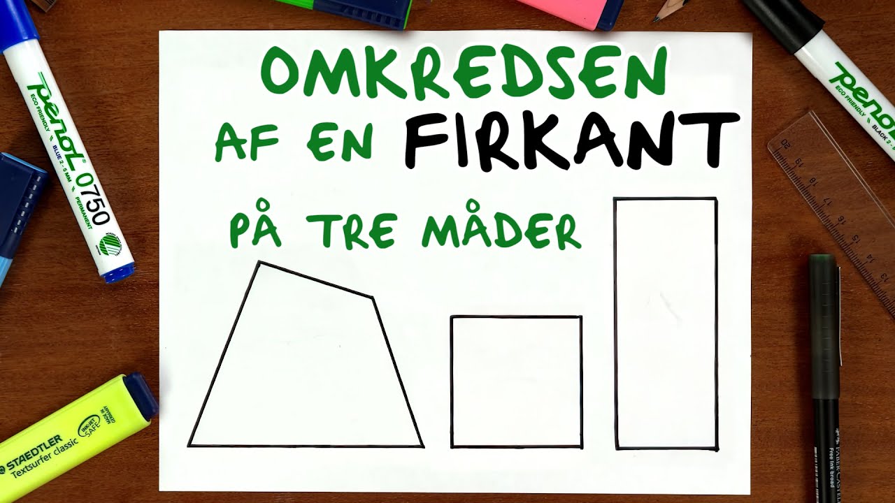 Omkreds af en FIRKANT (+ tips og tricks) - YouTube