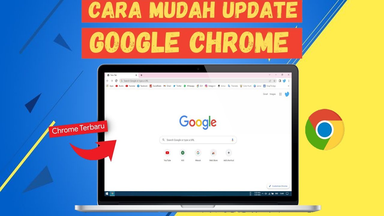 Cara Update Google Chrome Keversi Terbaru Di Laptop Atau PC - YouTube