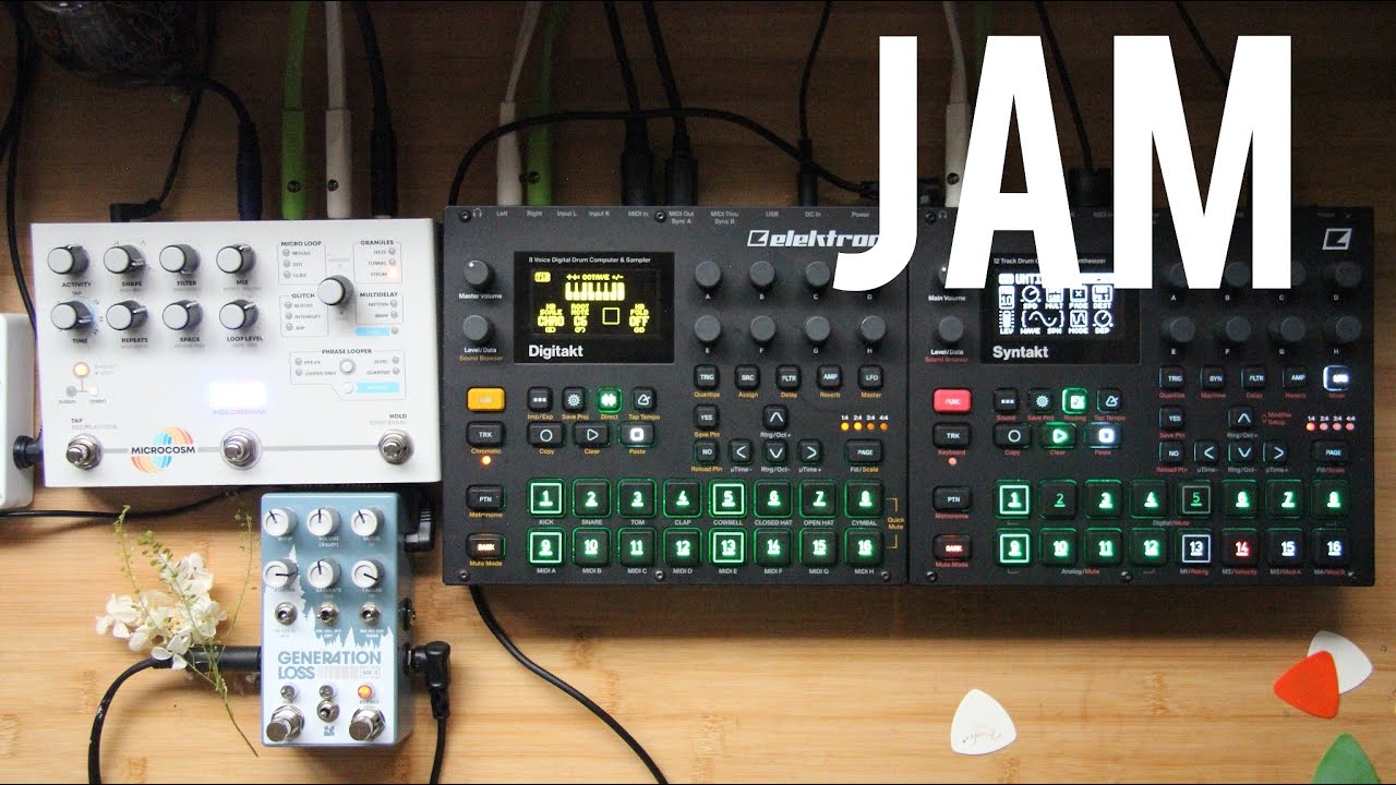 Elektron digitakt JAM,syntakt,chase bliss audio generation loss mk2 ...