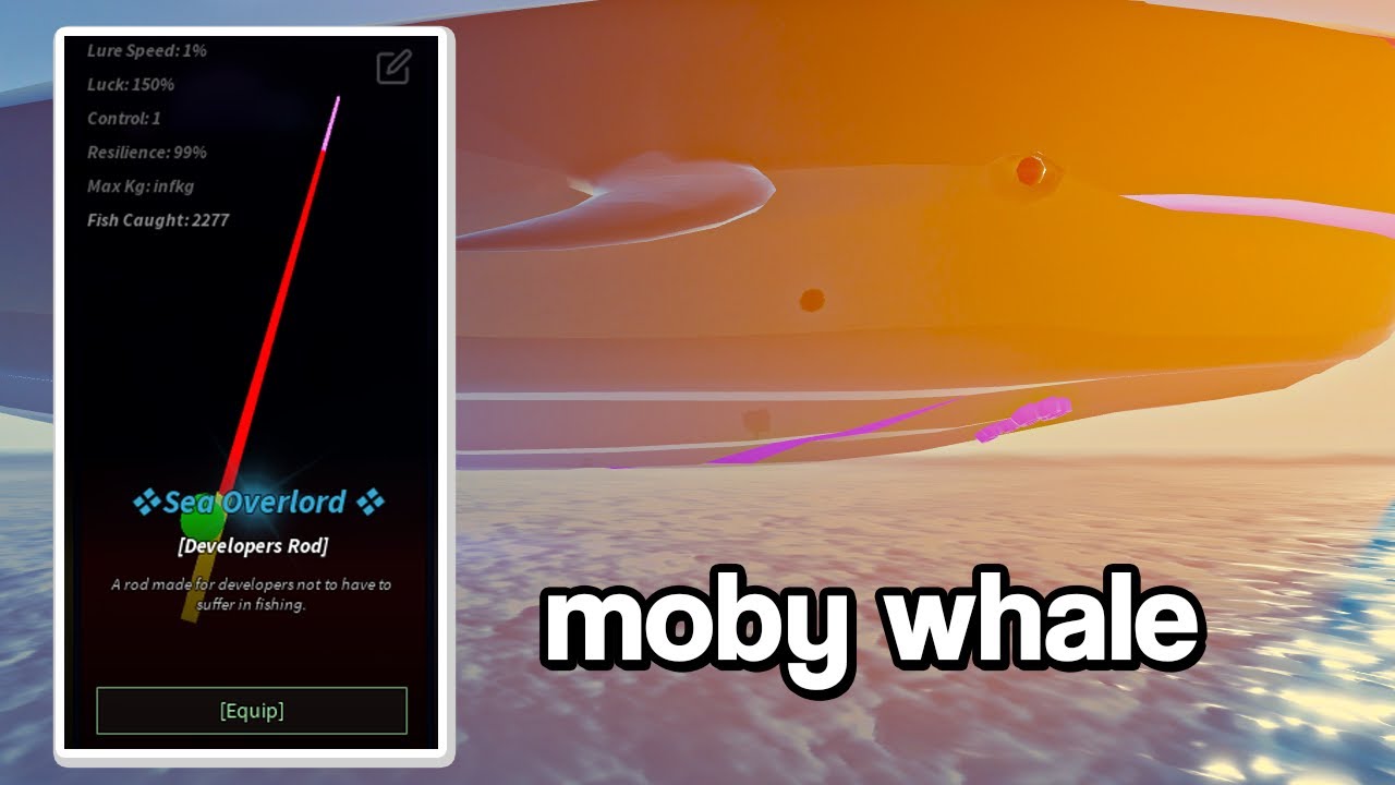 I USED A DEVELOPER ROD TO CATCH MOBY WHALE IN ROBLOX FISCH - YouTube