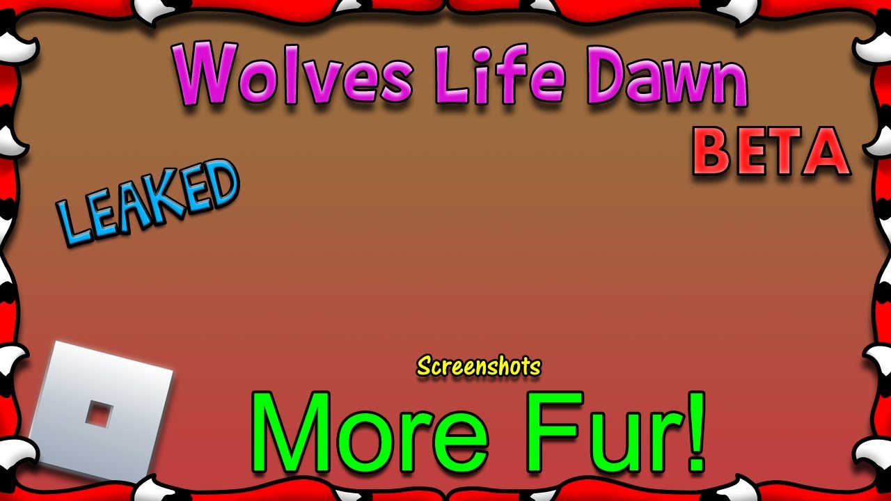 ROBLOX | Wolves Life Dawn BETA - More Fur! (Short video) #42 | HD - YouTube