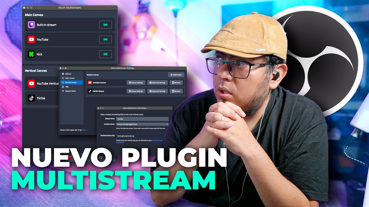 NUEVO PLUGIN Multistream con OBS | Como hacer multistream con OBS ...