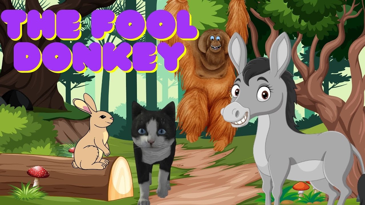 The FOOL DONKEY | Kids Cartoon Story Hindi | Animal Cartoon | Hindi ...