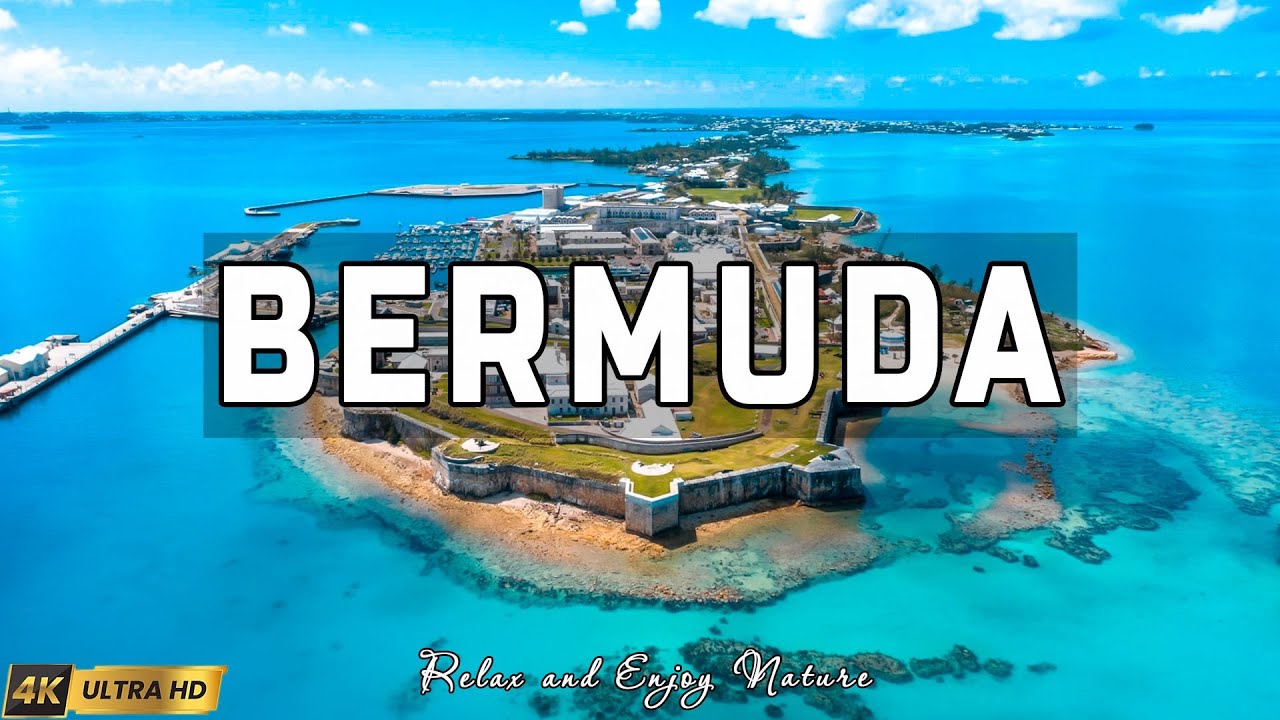 VOLANDO SOBRE BERMUDA 4K | Increíble paisaje natural hermoso con música ...