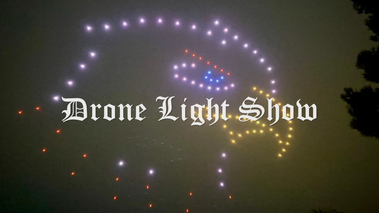 Drone Light Show - Fourth of July Celebration - YouTube