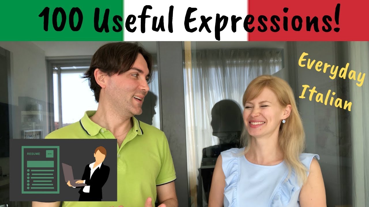 Everyday Italian - 100 Useful Expressions #9 - YouTube