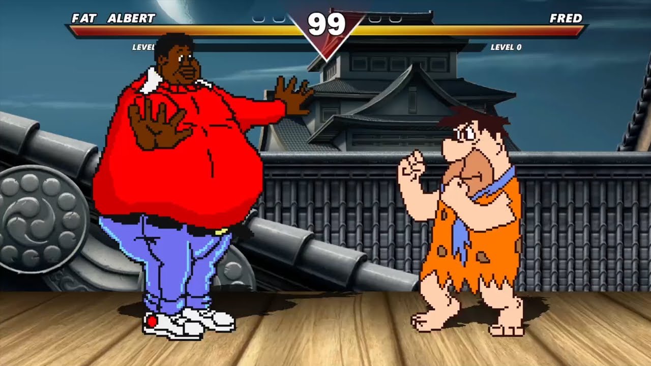 FAT ALBERT VS FRED FLINTSTONE - HIGH LEVEL INSANE FIGHT! - YouTube