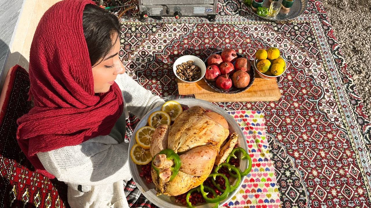 Delicious Stuffed Chicken in Iran Village life : Easy Recipe - YouTube