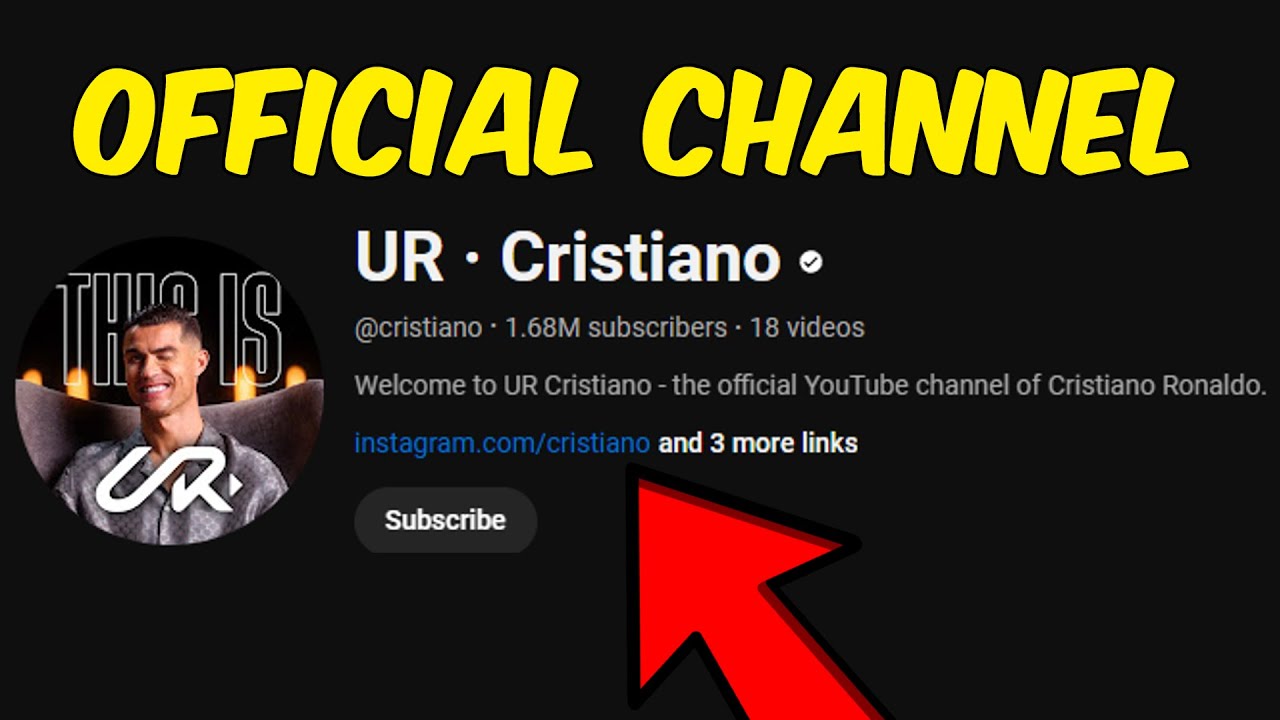 Cristiano Ronaldo Started A NEW YouTube Channel (OFFICIAL) - YouTube