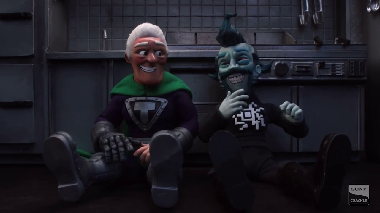 Supermansion: Titanium Rex and Dr Devizo doing a stakeout on Titanium ...