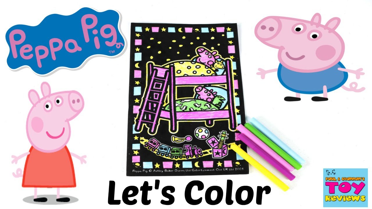 Peppa Pig Speed Color Arts & Crafts DIY With Paul Velvet Art Poster ...
