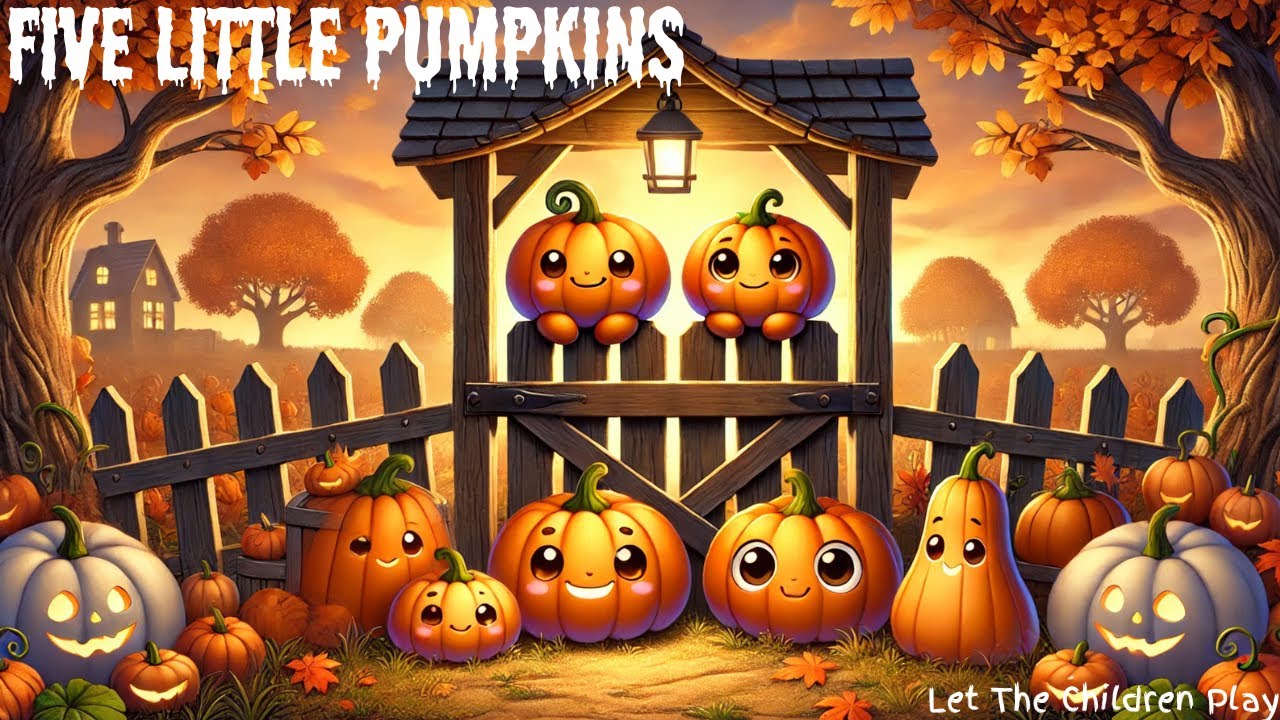 Five Little Pumpkins|Let The Children Play|Count and Sing|Halloween ...